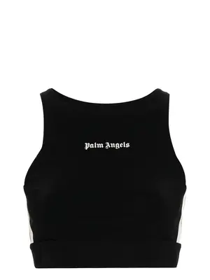 Palm Angels Logo-print Performance Top - White