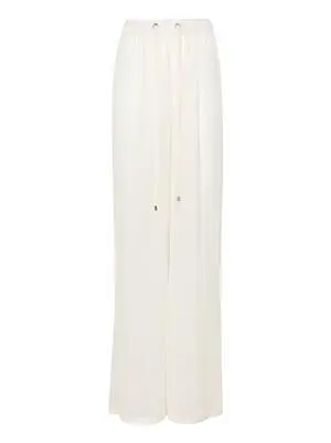 PARAMIDONNA Aurora Metallic-threading Palazzo Pants - Neutrals