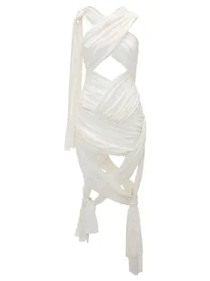 JW ANDERSON Draped Wrap Midi Dress