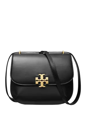 Tory Burch Eleanor Slim Saddle Bag - Black