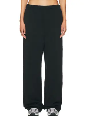 Wardrobe.NYC Semi Matte Track Pant - Black
