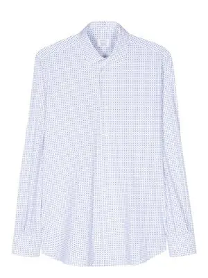 MAZZARELLI Geometric-pattern Shirt - White