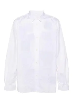Junya Watanabe Patchwork-detail Cotton Shirt - White