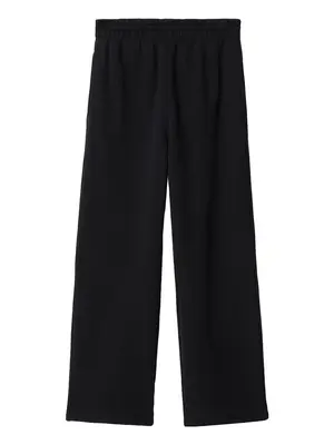 Burberry Ek Embroidery Straight-leg Trousers - Black