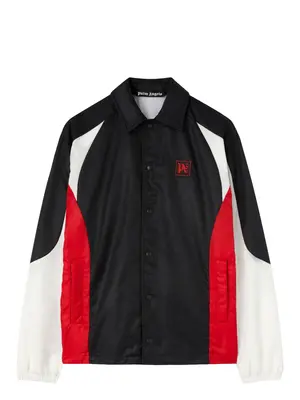 PALM ANGELS Palm Angels Logo-Print Panelled Jacket