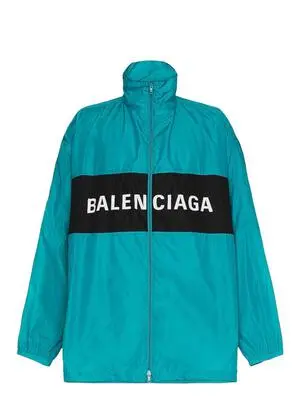 Balenciaga Logo Jacket - Turquoise