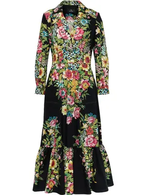 ETRO Etro Printed Midi Shirt Dress