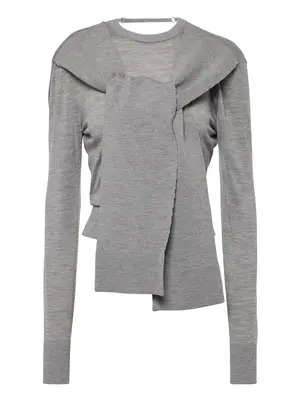 Jacquemus Le Pull Rica Wool-blend Sweater - Grey