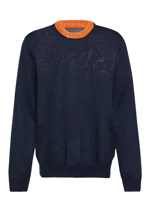 MAISON MARGIELA Wool Sweater - Blue