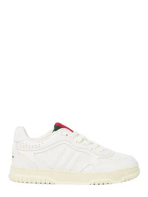 Gucci Gucci Re-Web Leather Sneakers White