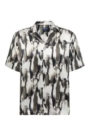 Frescobol Carioca Frescobol Carioca Roberto Printed Silk Bowling Shirt Multicoloured
