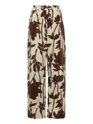 BRUNELLO CUCINELLI Brunello Cucinelli Printed Cotton Poplin Cargo Pants