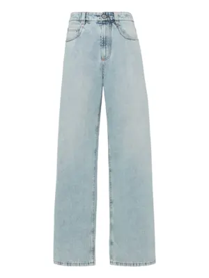 BRUNELLO CUCINELLI Brunello Cucinelli High-Rise Wide-Leg Jeans