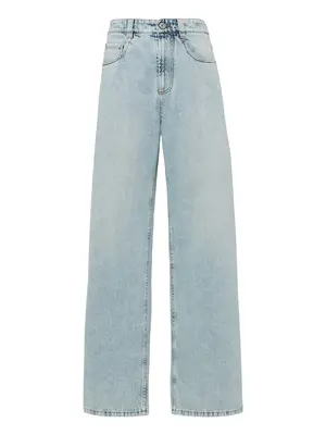 BRUNELLO CUCINELLI Brunello Cucinelli High-Rise Wide-Leg Jeans