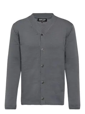 Comme Des Garçons Homme Deux V-neck Jersey Cardigan - Grey