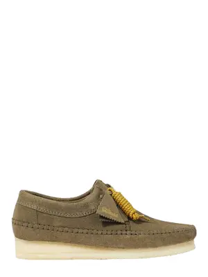 Clarks Weaver Suede Sneakers - Neutrals
