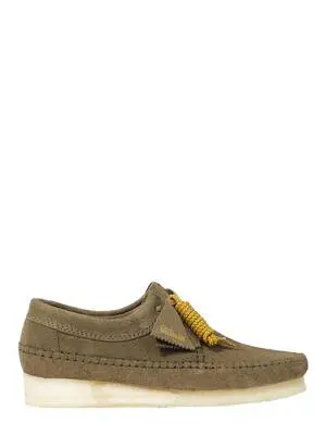 Clarks Weaver Suede Lace-up Sneakers - Neutrals