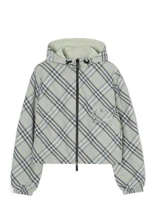 Burberry Reversible Check Jacket - Seafoam Green