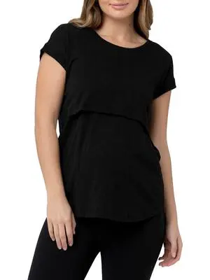 RIPE MATERNITY Ripe Maternity Richie Nursing Shirt Black