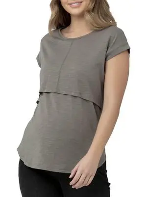 RIPE MATERNITY Ripe Maternity Richie Nursing Shirt Moss