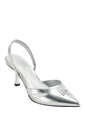 Dkny DKNY Glorianna Slingback Pointed Toe Pump Silver
