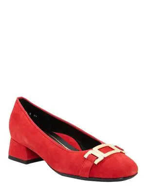 ARA Ara Gallant 2 Block Heel Pumps Red