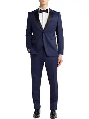 BOSS Huge Navy Wool Tuxedo - Dk Bu