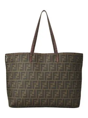 FENDI Zucca Coated Canvas Roll Tote