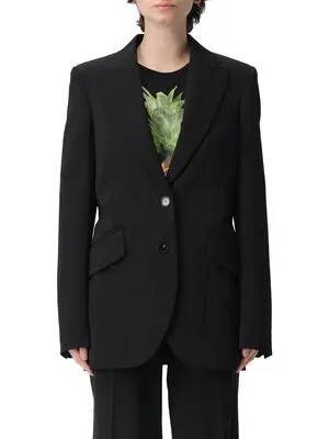 Stella McCartney Single-breasted Jacket With Notched Lapel - Black
