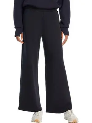 Vintage Havana Fleece Flare Leg Pants Black