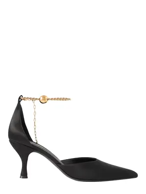 SALVATORE FERRAGAMO Ferragamo Dana Chain-Embellished Pumps