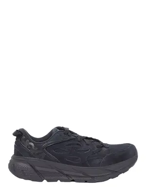 Hoka One One Clifton L Suede Sneakers - Black