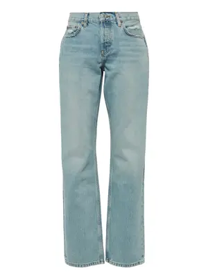 RE/DONE Easy Mid-rise Straight Jeans - Blue