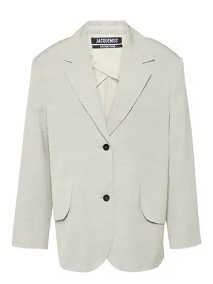 Jacquemus La Veste Titolo Oversized Blazer - Grey