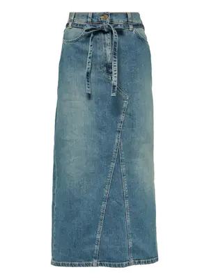 Altuzarra High-rise Denim Midi Skirt - Blue