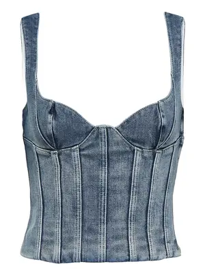 Off-White Denim Bustier - Blue