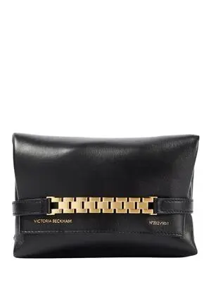 VICTORIA BECKHAM Victoria Beckham Chain Mini Leather Pouch With Strap