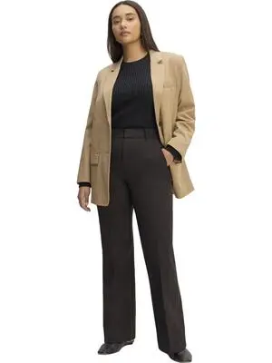 Everlane Bi-stretch Flare Pant - Black