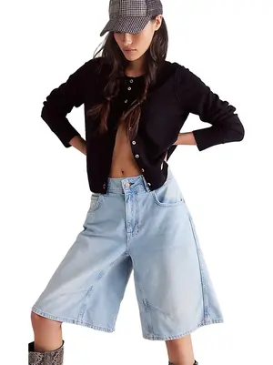 FREE PEOPLE We The Free Cruisin' Bermuda Shorts