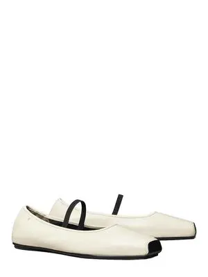 Tory Burch Runway Ballet - New Ivory/perfect Black