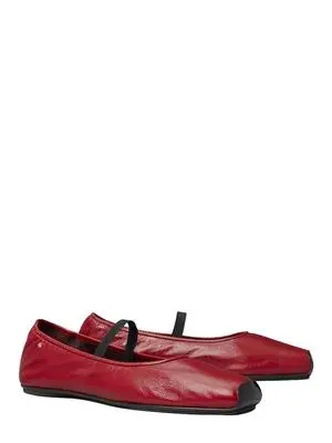 Tory Burch Runway Ballet Ruby/perfect Black