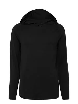Lululemon License To Train Stretch Recycled-jersey Hoodie - Black