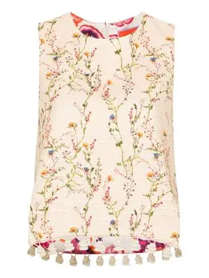 LA DOUBLEJ La DoubleJ La Scala Floral Print Sleeveless Top