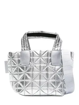 VEECOLLECTIVE Mini Vee Tote Bag - Silver