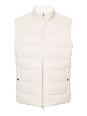 Eleventy Reversible Padded Gilet - Neutrals