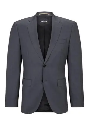BOSS Single-breasted Fitted Blazer - Grey