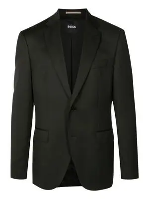 BOSS Single-breasted Fitted Blazer - Black