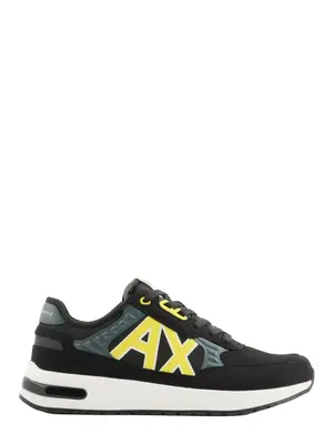 Armani Exchange Logo-print Low-top Sneakers - Black