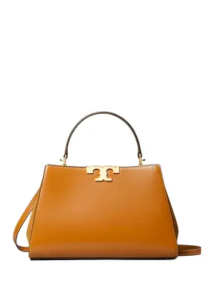 Tory Burch Eleanor Leather Satchel Bag - Brown