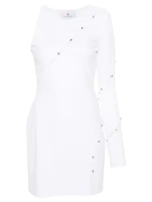 CHIARA FERRAGNI Gem-embellished Mini Dress - White